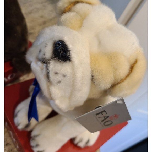 FAO Schwarz | Toys | Fao Schwarz English Bulldog Chocolate Lab Plush ...